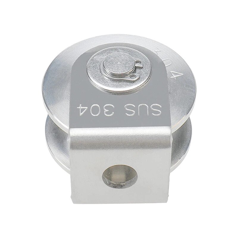 Stainless steel heavy duty track wheel rigid caster