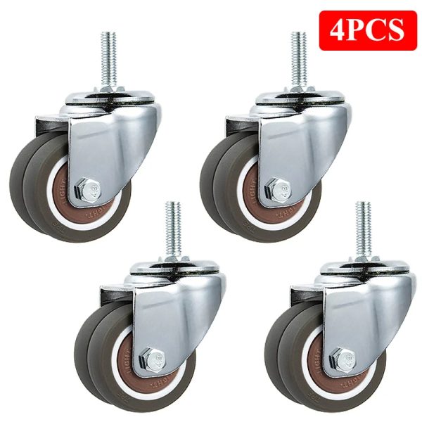Swivel casters rotating wheels to move furniture
